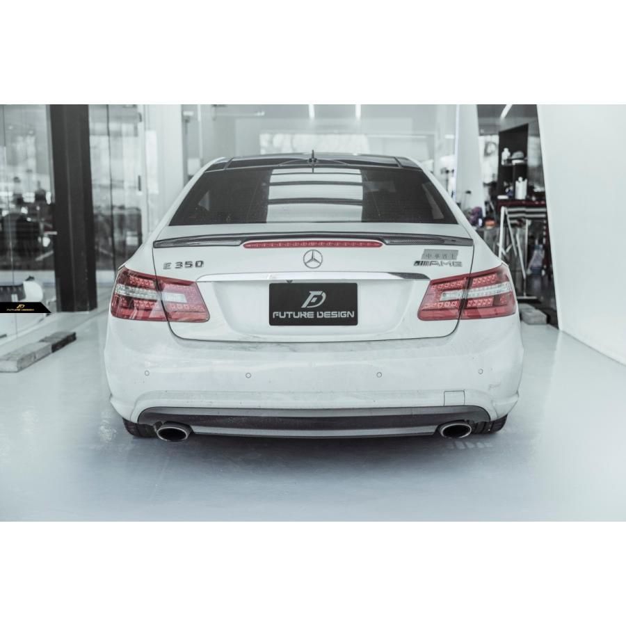 BENZ メルセデス・ベンツ E-Class クーペ C207 クーペ トランク用リアスポイラー リアウィング エアロ 本物ドライカーボン ...