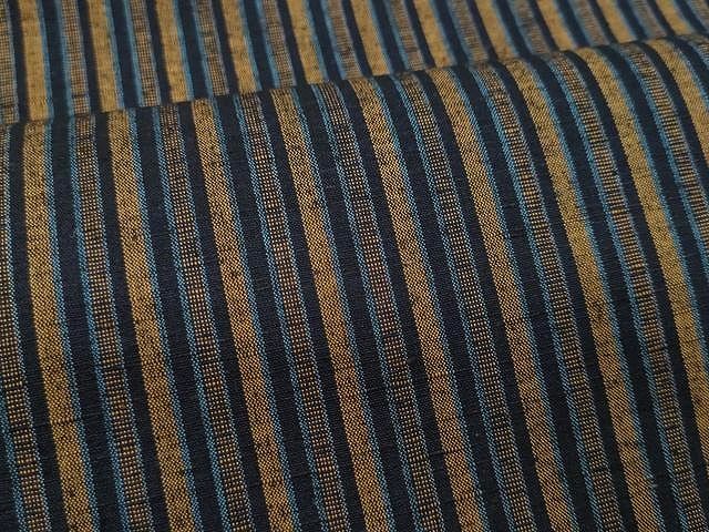 平和屋着物○中国三大刺繍 相良刺繍 両面 太鼓柄京袋帯 紬地 辻が花