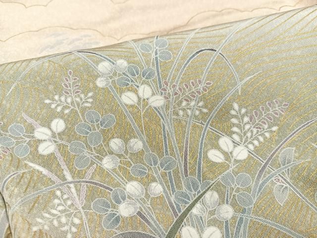 平和屋着物○お召 訪問着 更紗花文 正絹 逸品 AAAX0393np
