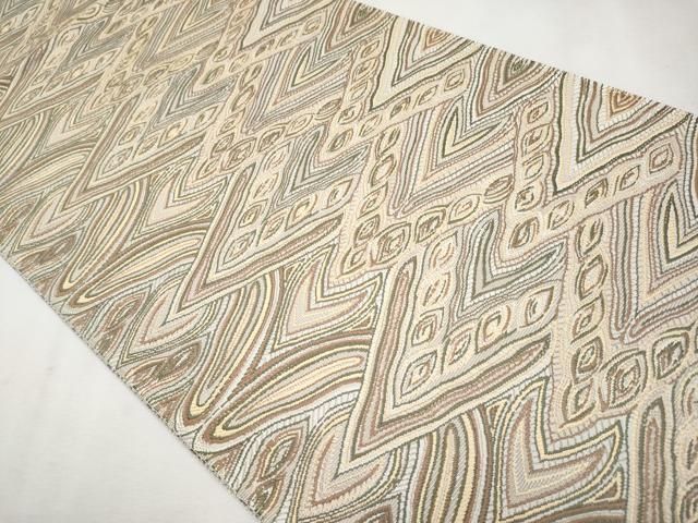 平和屋本店□極上 本場筑前博多織 両面 全通柄袋帯 唐織 組巧芸 吉祥文