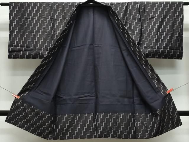 平和屋着物○男性 本場琉球絣 アンサンブル 正絹 逸品 CAAR8291vf