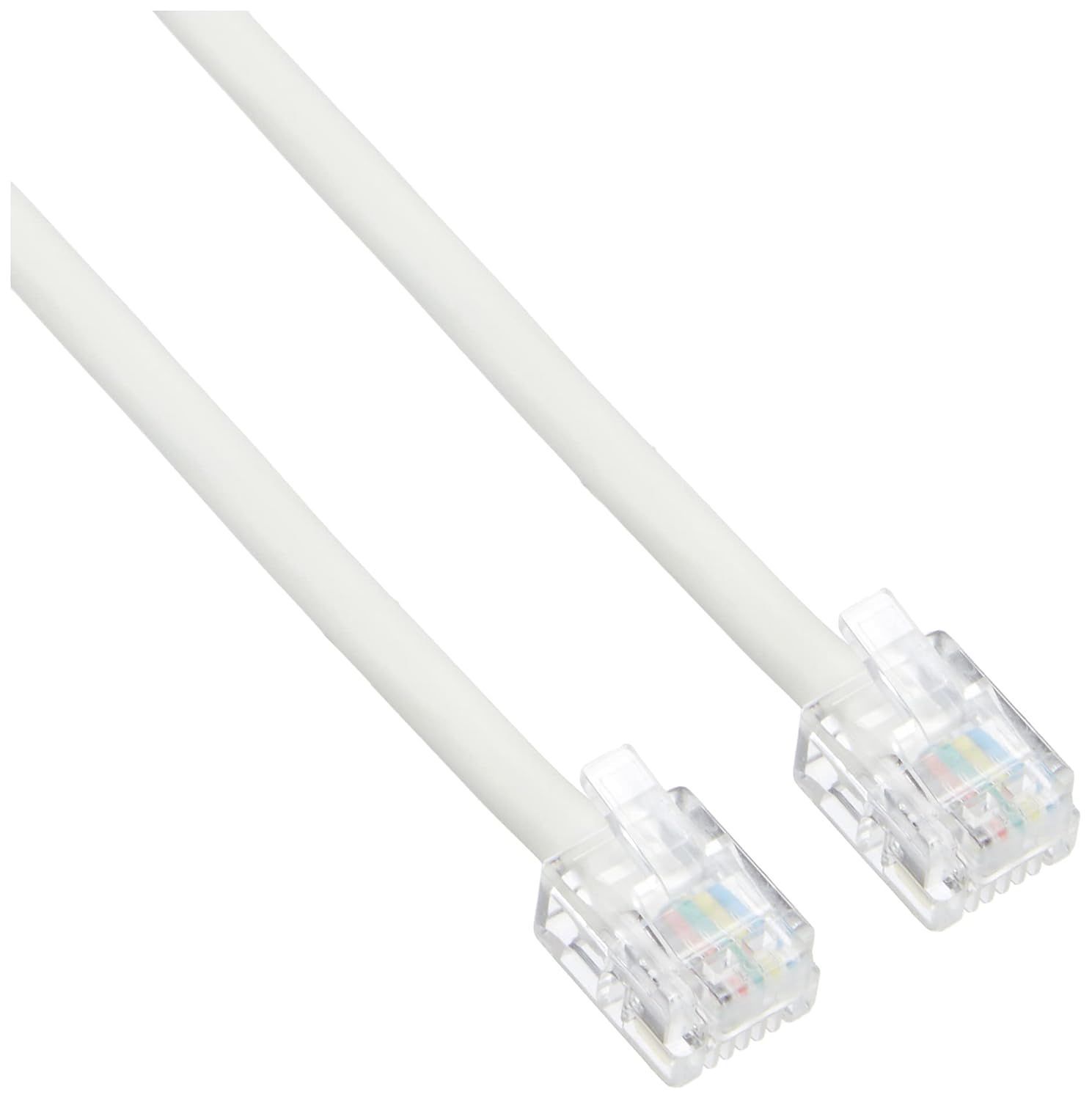 【新着商品】エルパ (ELPA) テレホンコード 電話 FAX 6極2/4芯 5m ホワイト モジュラープラグ TEW-T050 - メルカリ