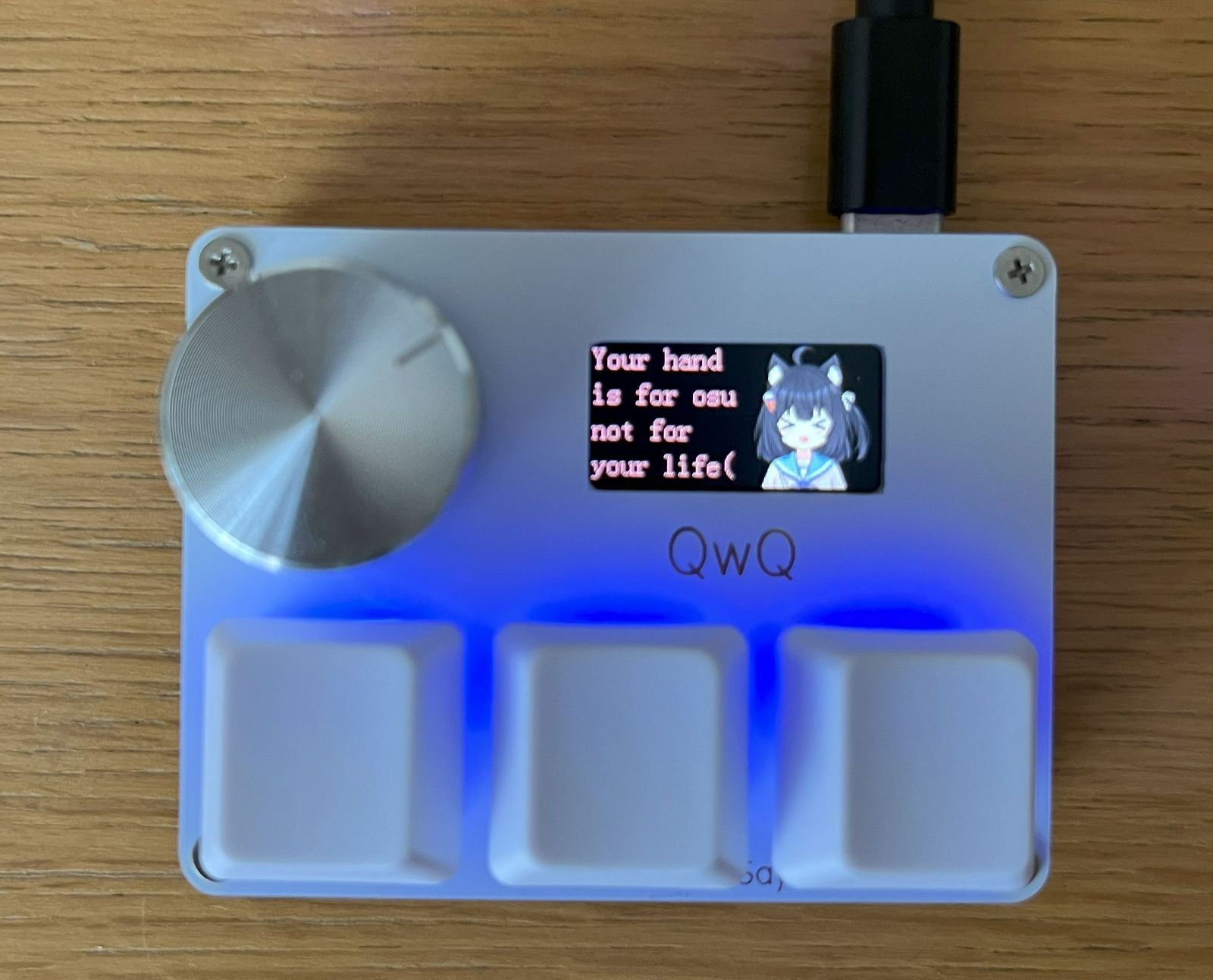 SayoDevice O3C OSU ラピッドトリガー ホールスイッチ 磁気リニアスイッチ 3キー キーボード ノブ スクリーン ボリューム ...