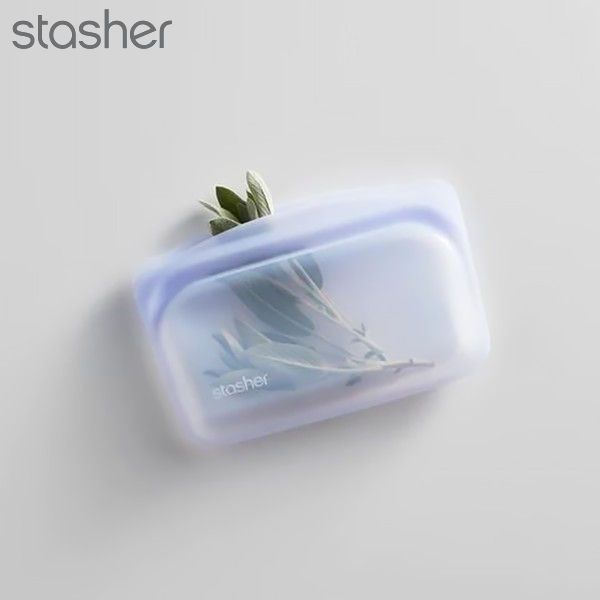 スタッシャー シリコーンバッグ EZスナック ラベンダー STMK38EZ stasher フードバッグ 保存容器 シリコン 密閉 再利用 - メルカリ