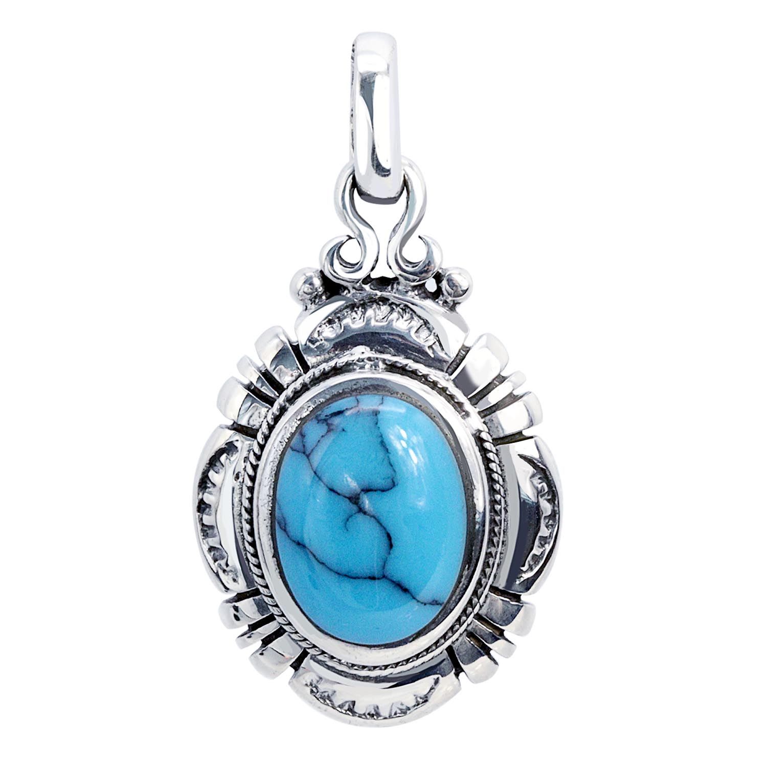 ペンダントトップ ネックレス トップ メンズ レディース ユニセックス シルバー925 silver ハウライトターコイズ シアーズ Sears 誕生日プレゼント - メルカリ