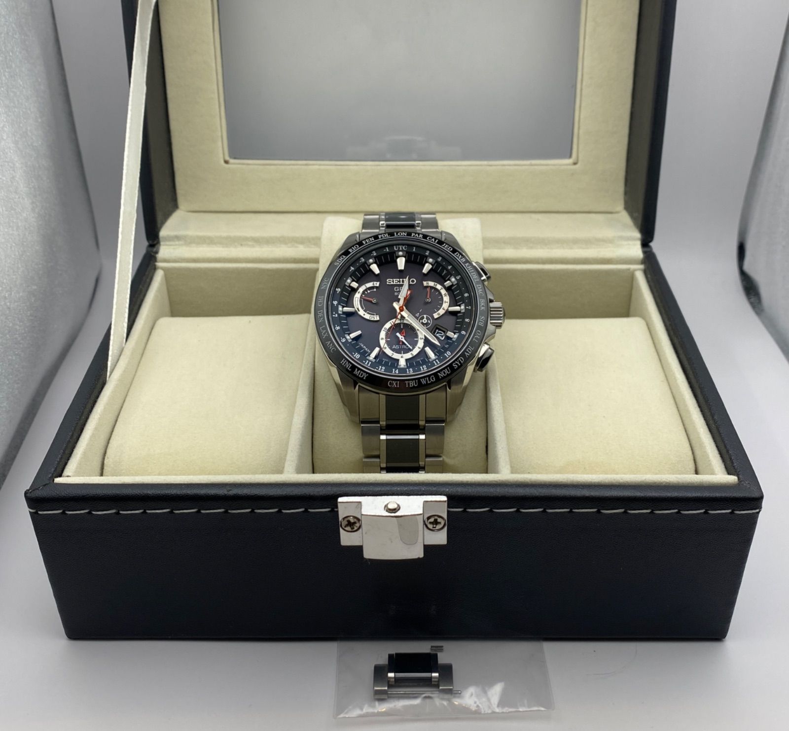 （T381）良品 正常稼働 SEIKO セイコー GPSソーラー ASTRON アストロン 大谷翔平着用モデル SBXB041 8X53 ...