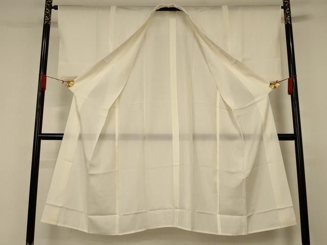 平和屋着物＊夏物 長襦袢 絽 象牙色 洗える着物 AAAX7797jd