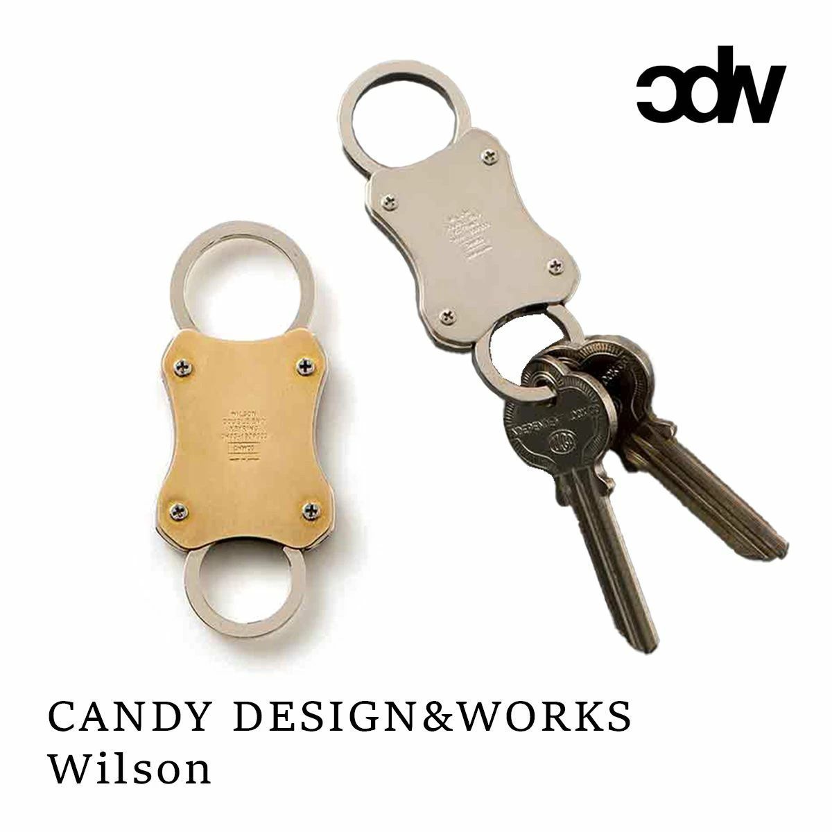 CANDY DESIGN&WORKS Wilson ウィルソン キーホルダー キーリング スプリング式キーリング - メルカリ