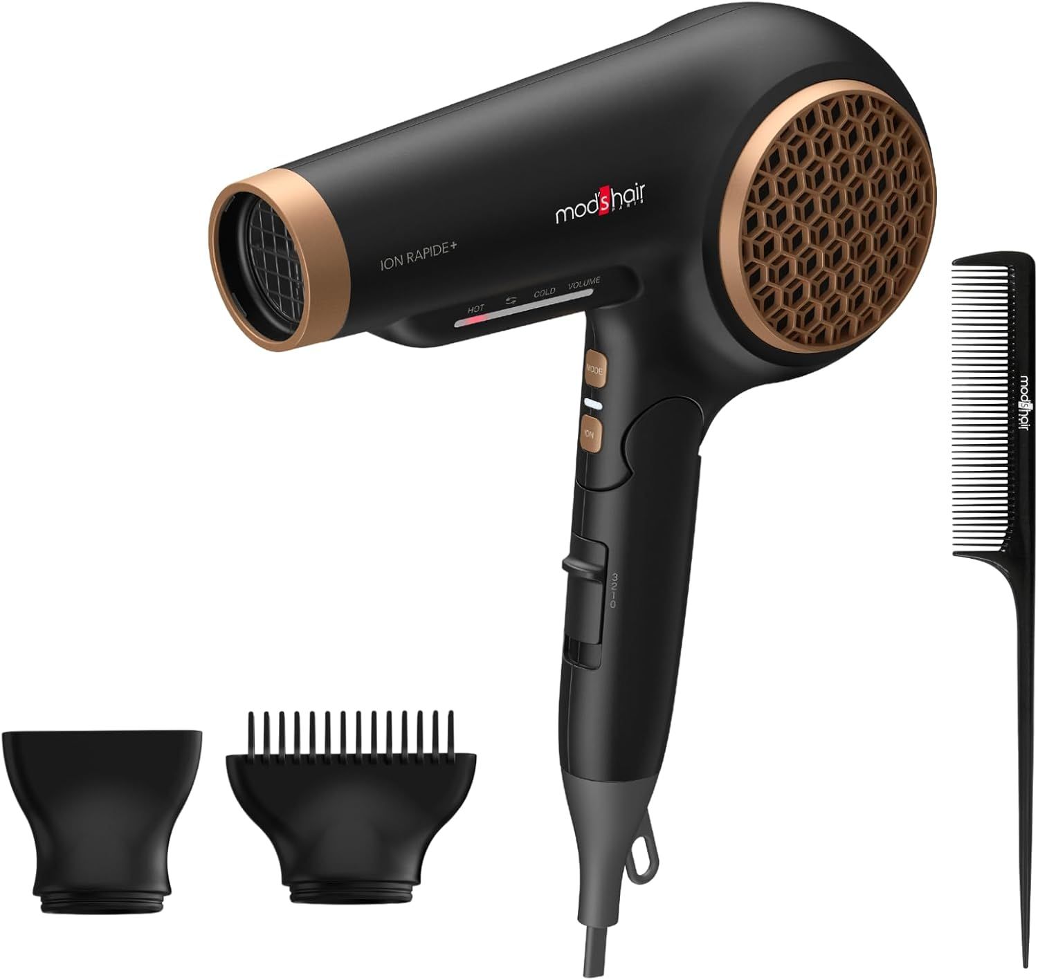 [ mod's hair ] アドバンス イオンラピッドプラス(MHD-1253-K)【 速乾 と キレイ のバランスを備えた 高風速 ドライヤー 】ヘアドライヤー 大風量 ドライヤーヘア ...