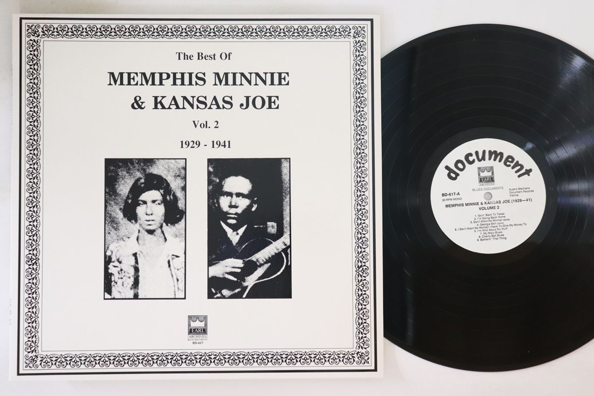 オーストリアLP Memphis Minnie, Kansas Joe Best Of Memphis Minnie & Kansas Joe Vol. 2 1929 - 1941 BD617 ...