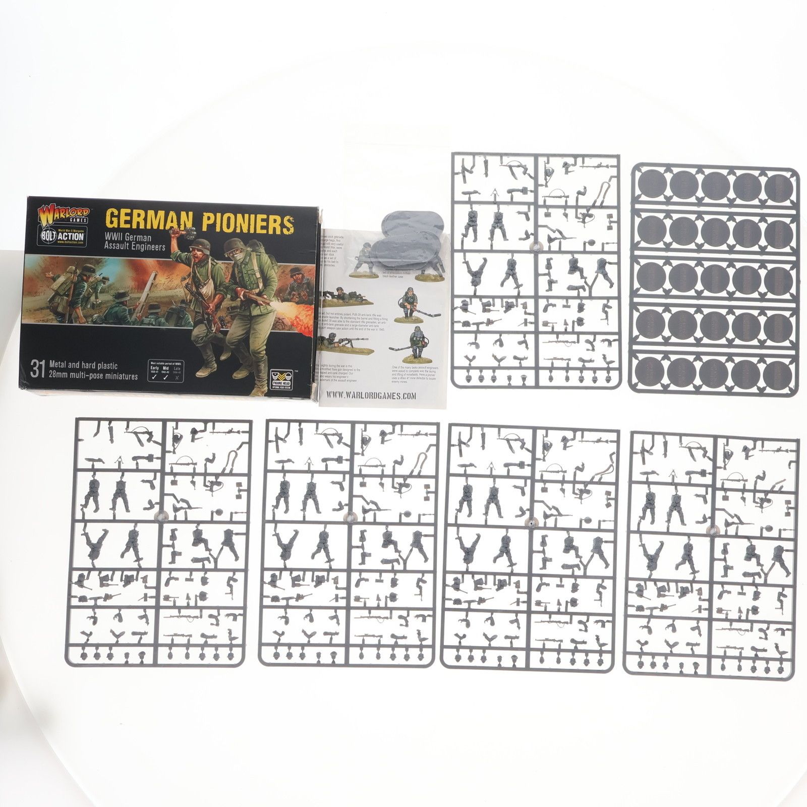 ボルトアクション German Pioniers WWII German Assault Engineers 28mm プラモデル ...