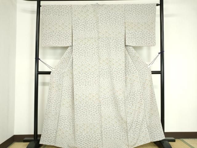 平和屋着物○上質な色無地 葡萄鼠色 正絹 逸品 未使用 CAAW3895vf