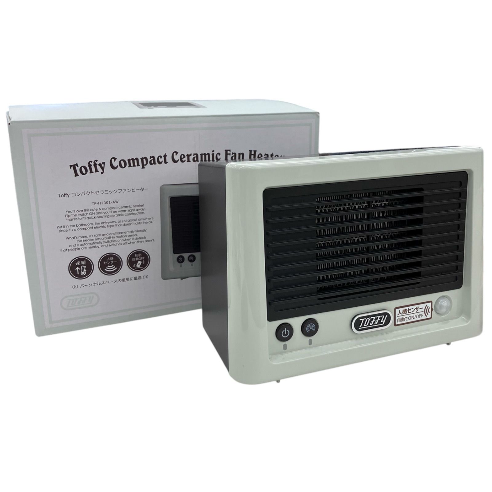 186000 現状品 【Toffy / トフィー】コンパクトセラミックファンヒーター TF-HTR01 (アッシュホワイト) - メルカリ