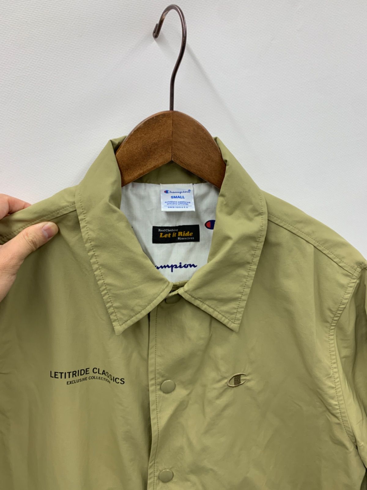 注目ショップ モカ S ナノユニバース×チャンピオン×Let it Ride コーチジャケット www.faced.uem.mz