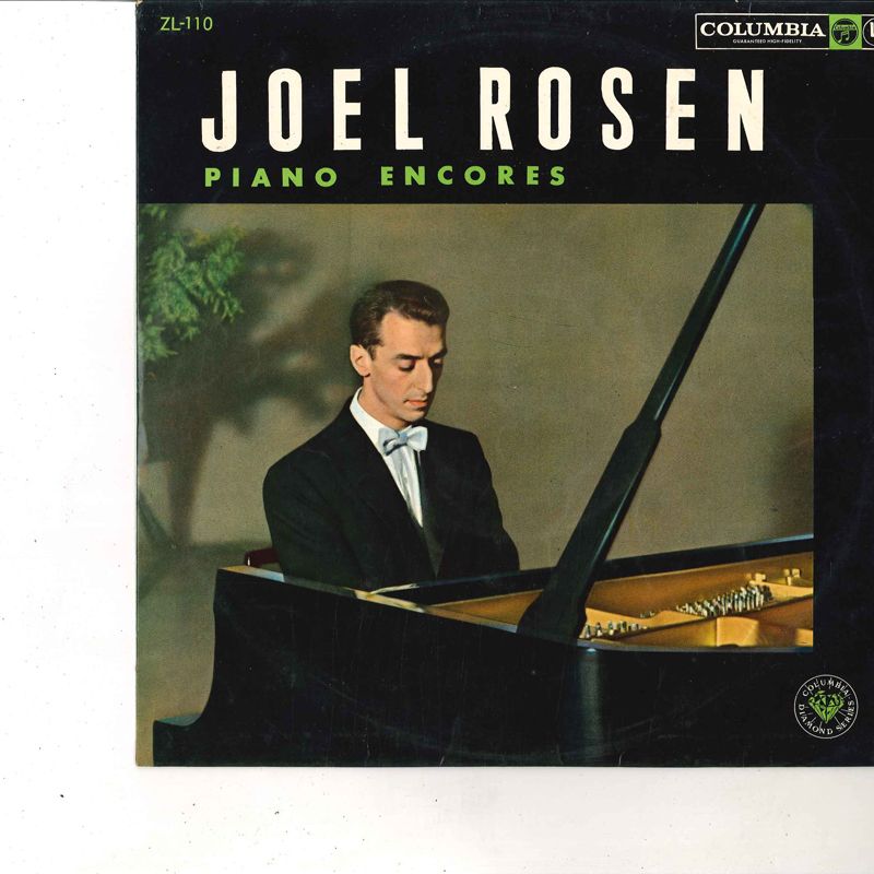 10” Joel Rosen (Piano) Joel Rosen Piano ENCORES ZL110 COLUMBIA /00200 - メルカリ