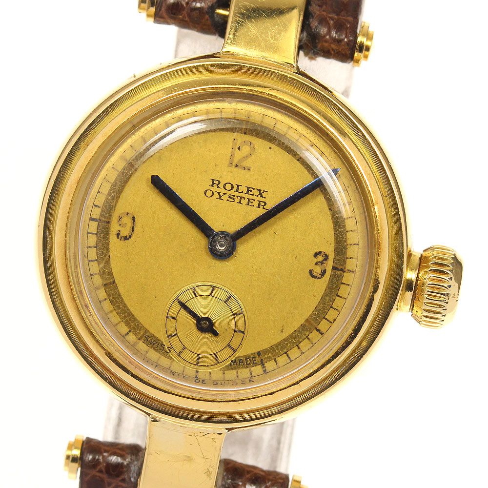 訳ありロレックス ROLEX 6624 オイスター スモールセコンド K18 手巻き レディース_650688 - 中古ブランド腕時計専門★ ...