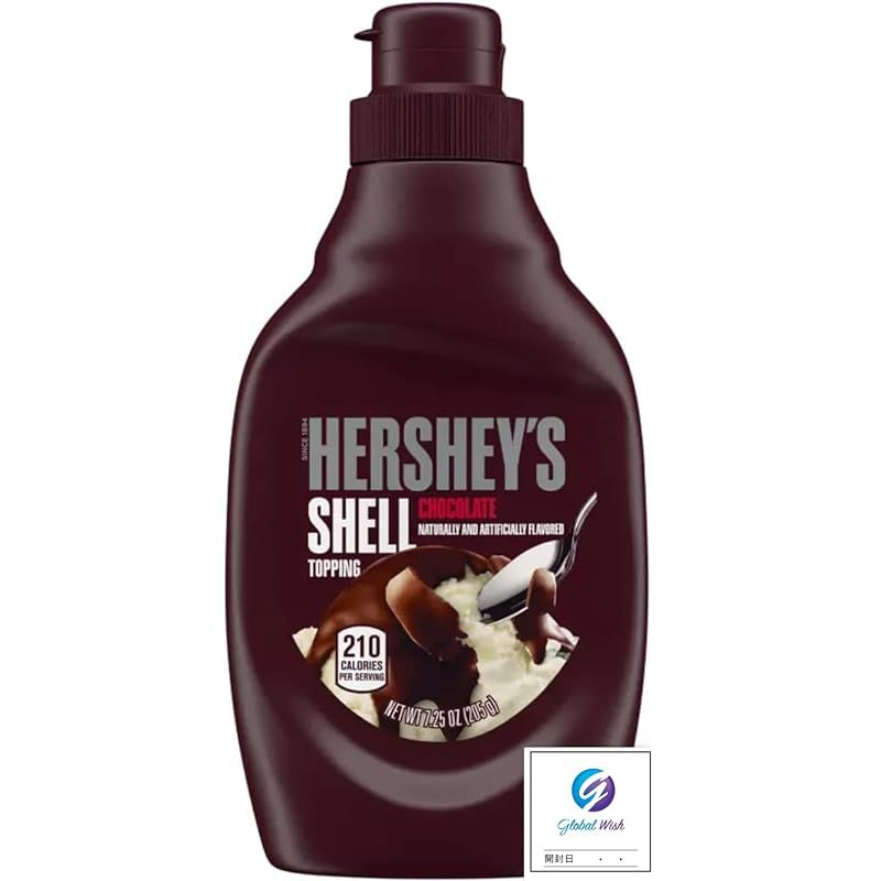 ハーシー シェルトッピング チョコレート 205g HERSHEY'S Milk Chocolate Shell Topping 205g ...
