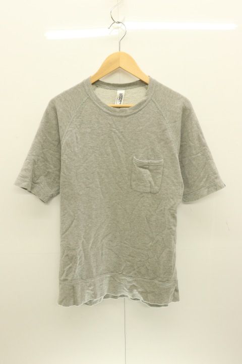 【中古】 LOOPWHEELER メンズスウェット M 別注 エキストラライト プラス 半袖スウェットシャツ LOOPWHEELER x BEAMS PLUS M グレー 灰 無地 - メルカリ