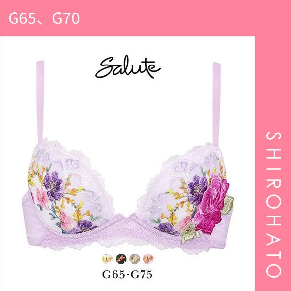 30％OFF【SHIROHATO公式】【正規品・新品】ワコール Wacoal サルート Salute 23AW 93G BTJ793 FRONT-X＋ フロントエックスプラス ブラジャー G ...