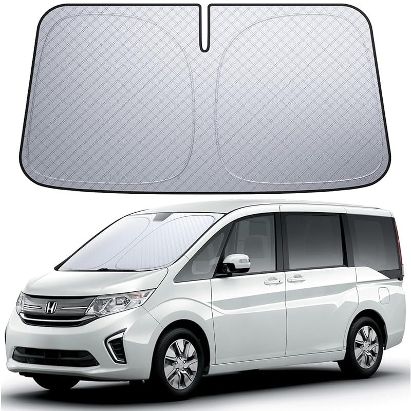 【6層断熱素材】 Lamicall ホンダ ステップワゴン RP1/RP2/RP3/RP4/RP5型 フロントガラス サンシェード: サンシェード 日除け 車 クルマ フロントサンシェード ...