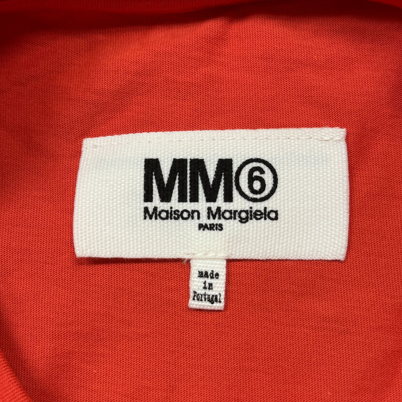 参考上代31900円 MM6 Maison Margiela 23SS プリントTシャツ 半袖 カットソー エムエムシックス メゾンマルジェラ S52GC0276 オレンジ系 S ...