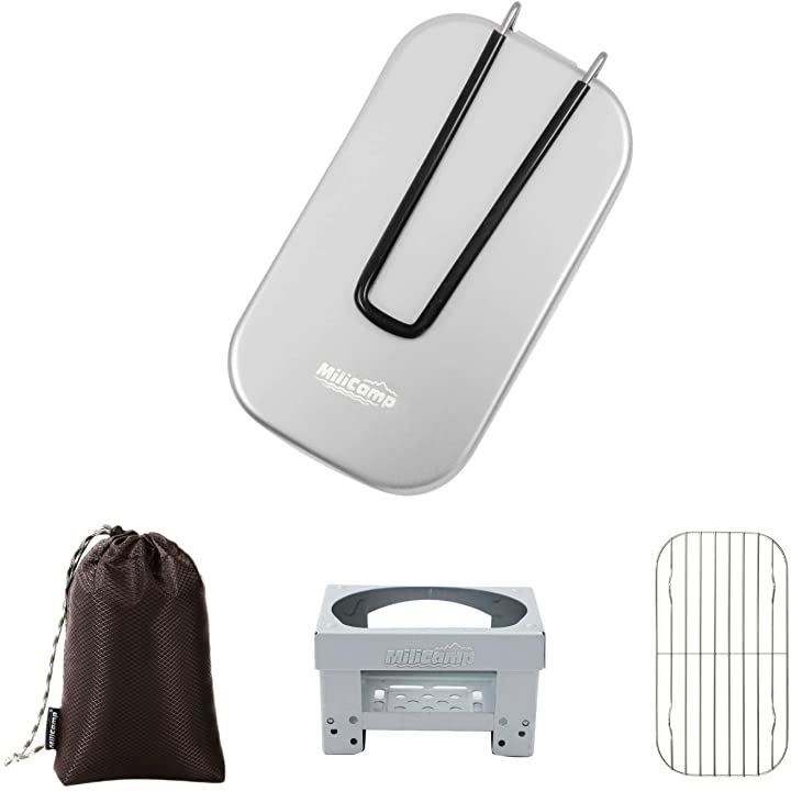 MiliCamp MR-250 メスティンセット 飯盒 キャンプ用品 災害時用 半自動炊飯 バリ取り済み ドイツLFGB食品安全検定済 ...