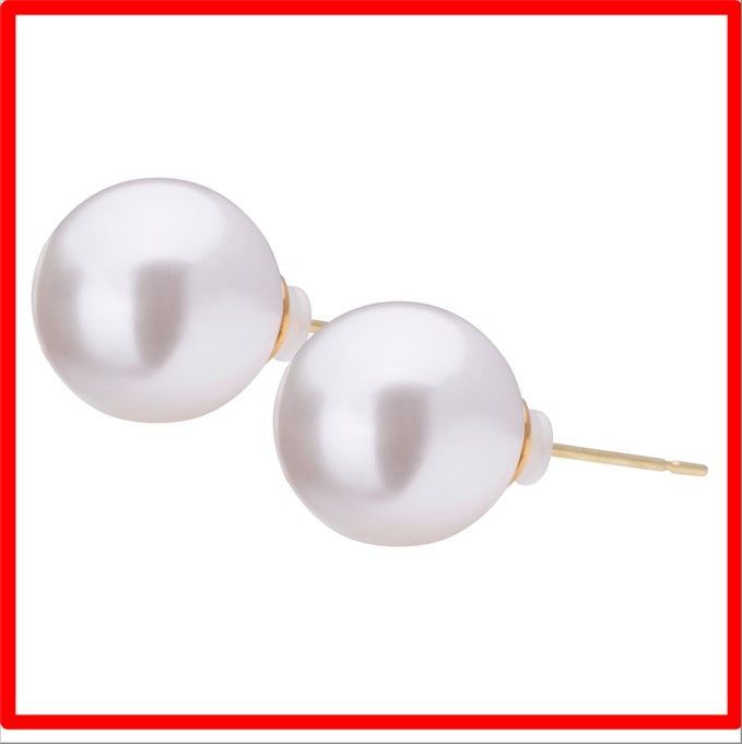 【送料無料】 9mm LOKUMI ピアス 日本製 18金 K18ポスト 選べる8サイズ K18 貝パール パール パールピアス 金属アレルギー対応 レディース - メルカリ