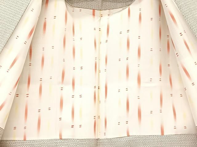 平和屋着物○本場大島紬 アンサンブル 白大島 100亀甲 総詰め 正絹