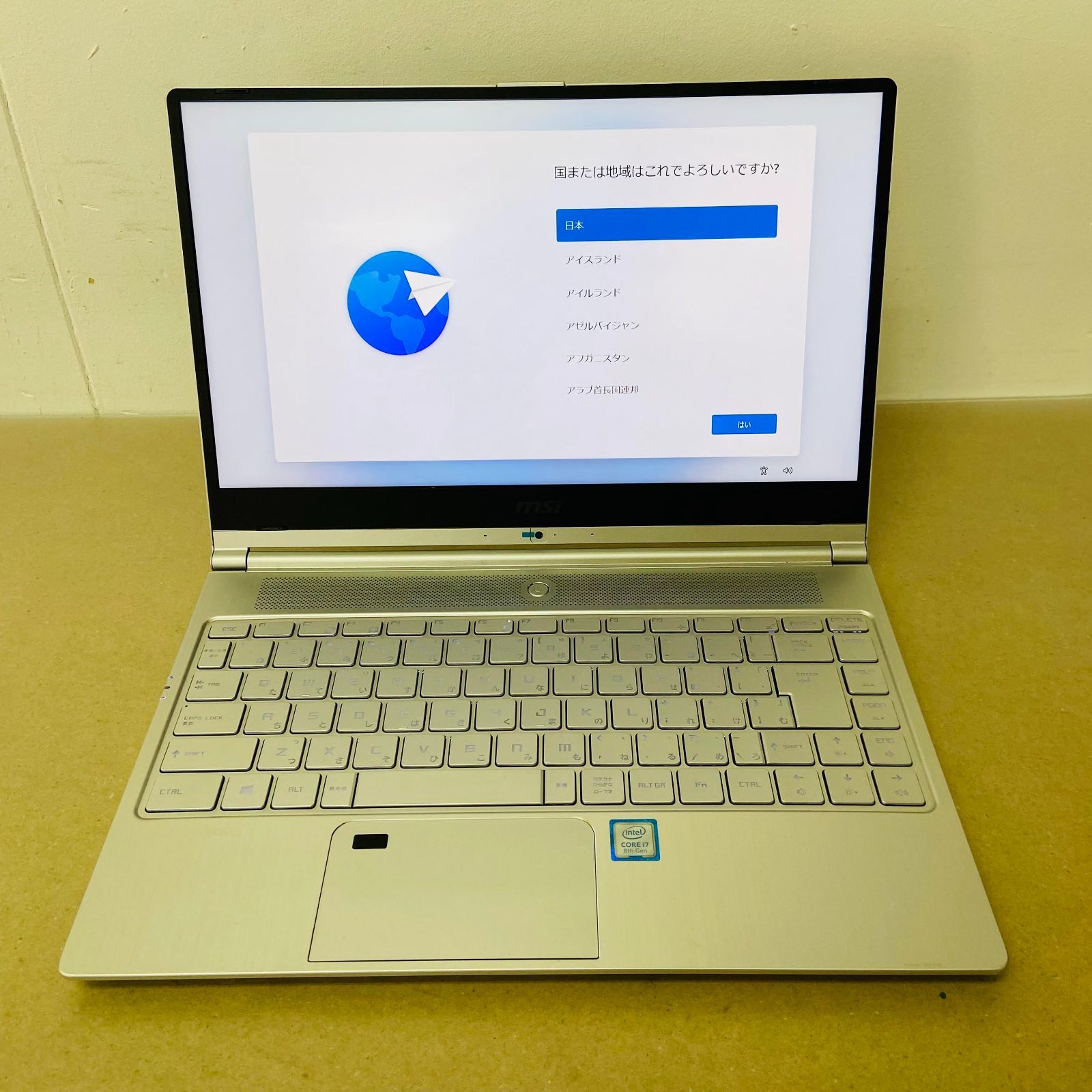 初期化済み 動作良好 MSI MS-14B1 PS42 8RB-005JP i7 8550U 8GB SSD256GB GeForce ...