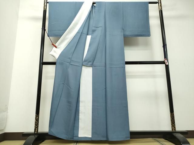 平和屋着物○お召 間道 正絹 逸品 AAAZ7561zg 平和屋着物○お召 間