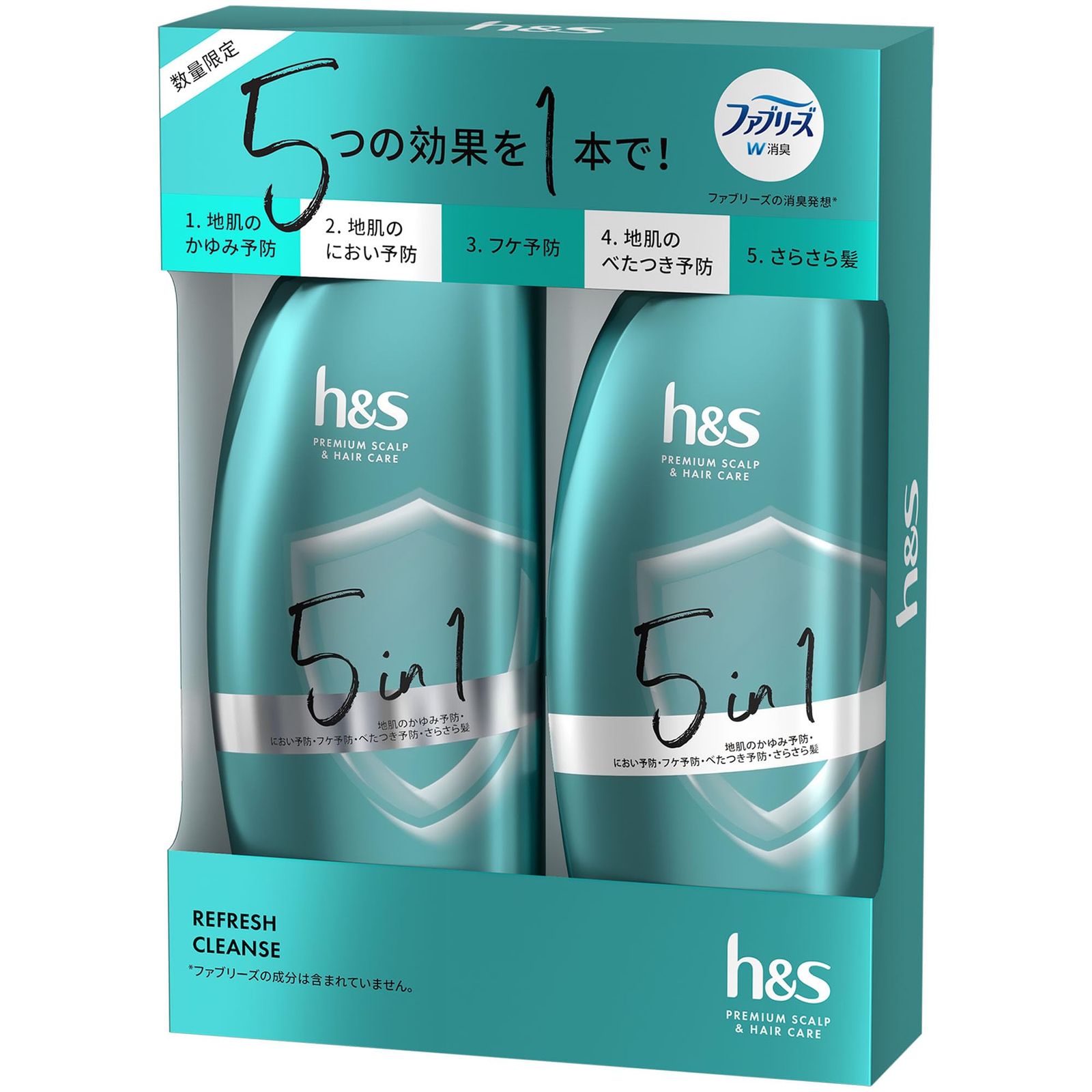 h&s リフレッシュクレンズシリーズ シャンプー＋コンディショナー数量限定セット350g+350g - メルカリ