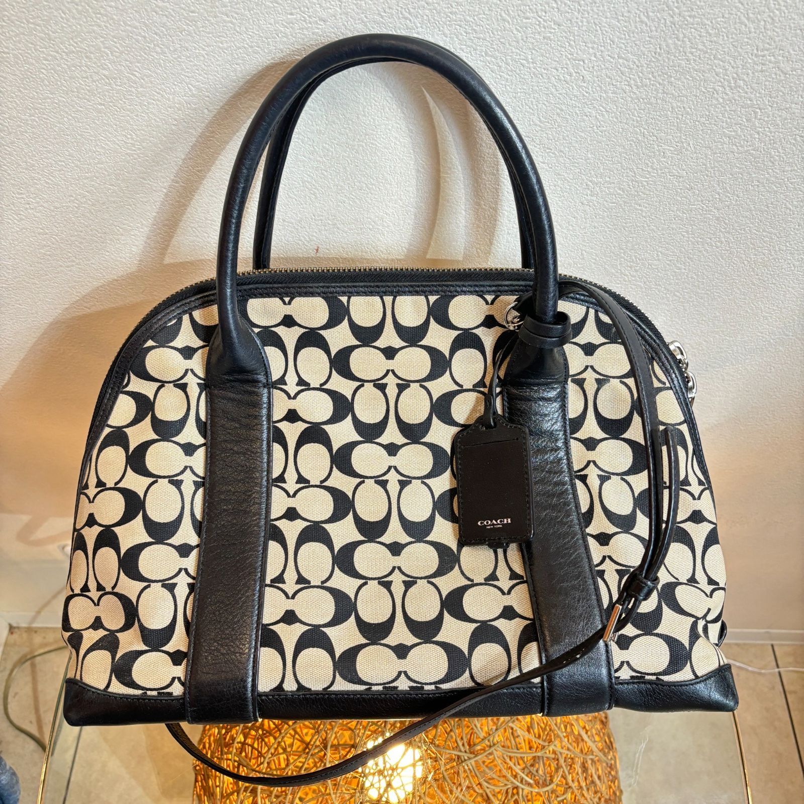 ΩNA1993 大人気！ COACH コーチ ハンドバッグ ショルダーバッグ シグネチャー キャンバス レザー 30160 - メルカリ