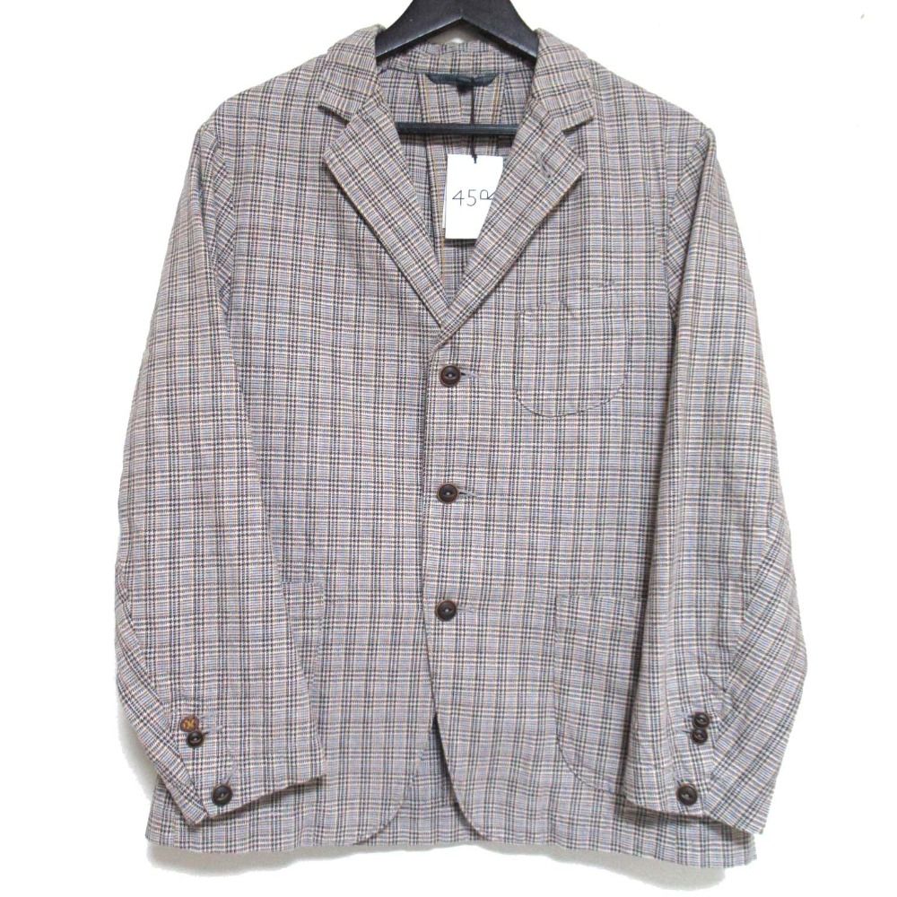 未使用 23SS 45R フォーティーファイブアール チェック柄 春コットンツイードの908みゆきジャケット 80110044 2サイズ ベージュ系 メンズ 古着 中古 USED - メルカリ