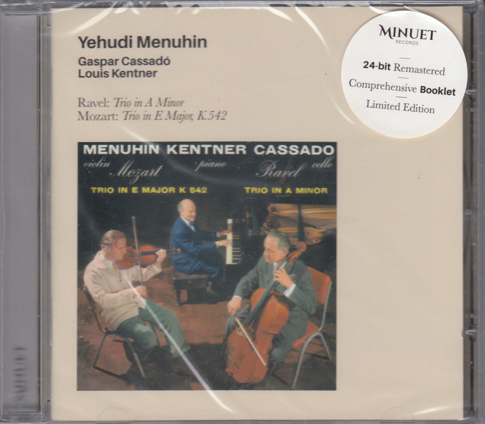 [CD/Minuet]モーツァルト:ヴァイオリン協奏曲第3番ト長調K.216他/イェフディ・メニューイン(vn & cond)&バース祝祭室内 ...