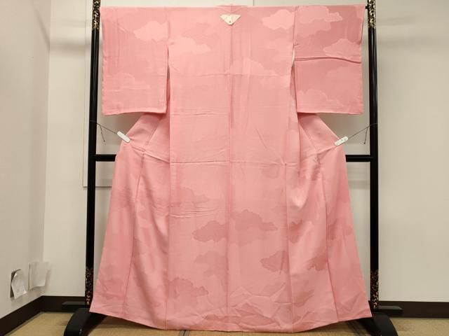 平和屋着物＊夏物 色無地 絽 薄紅色 正絹 逸品 未使用 CAAU4704ut