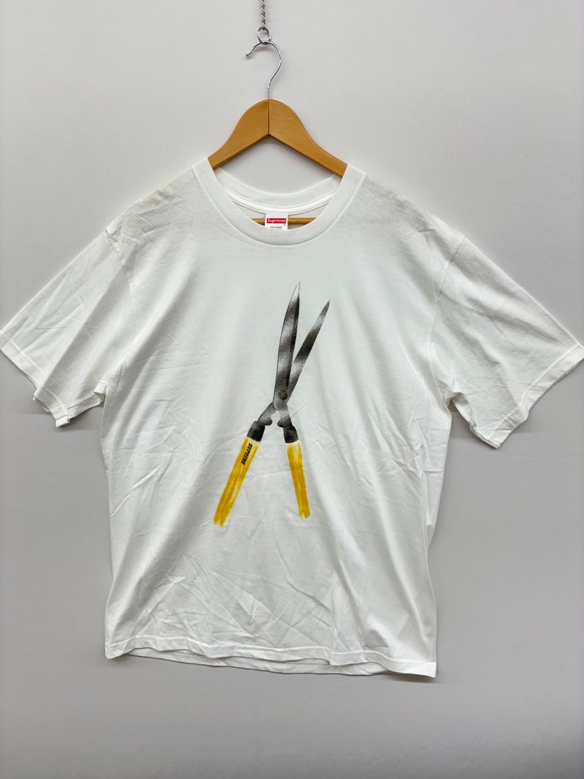 SUPREME/ｼｭﾌﾟﾘｰﾑ/L/Shears S/S TEE/WHITE/ﾎﾜｲﾄ - メルカリ