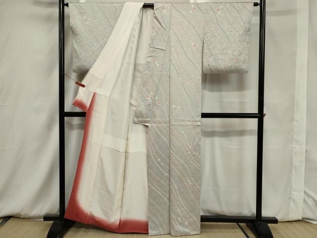 平和屋着物□上質な小紋 枝花文 正絹 逸品 未使用 AAAK7068Bsw 平和