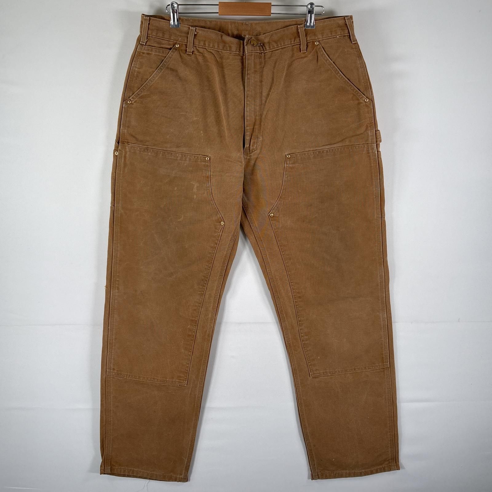 古着 カーハート Carhartt ワークパンツ ダック地 ペインター ダブルニー 大きいサイズ 作業着 w40 L34 ブラウン系 メンズ - メルカリ