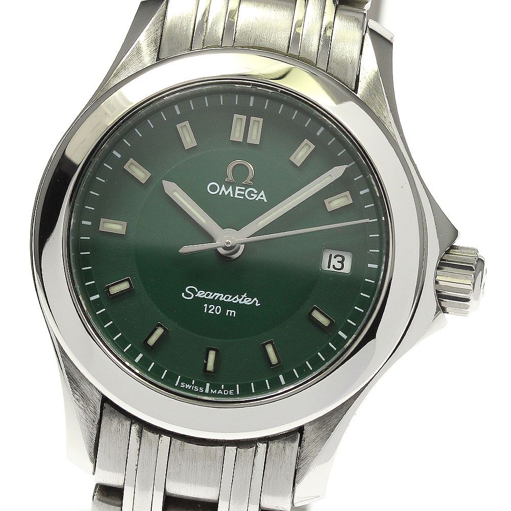 オメガ OMEGA 2581.72 シーマスター120M デイト クォーツ レディース箱・保証書付き_807872 - メルカリ