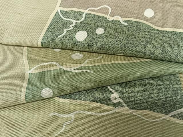 平和屋着物○上質な小紋 紬地 変わり間道 正絹 逸品 未使用