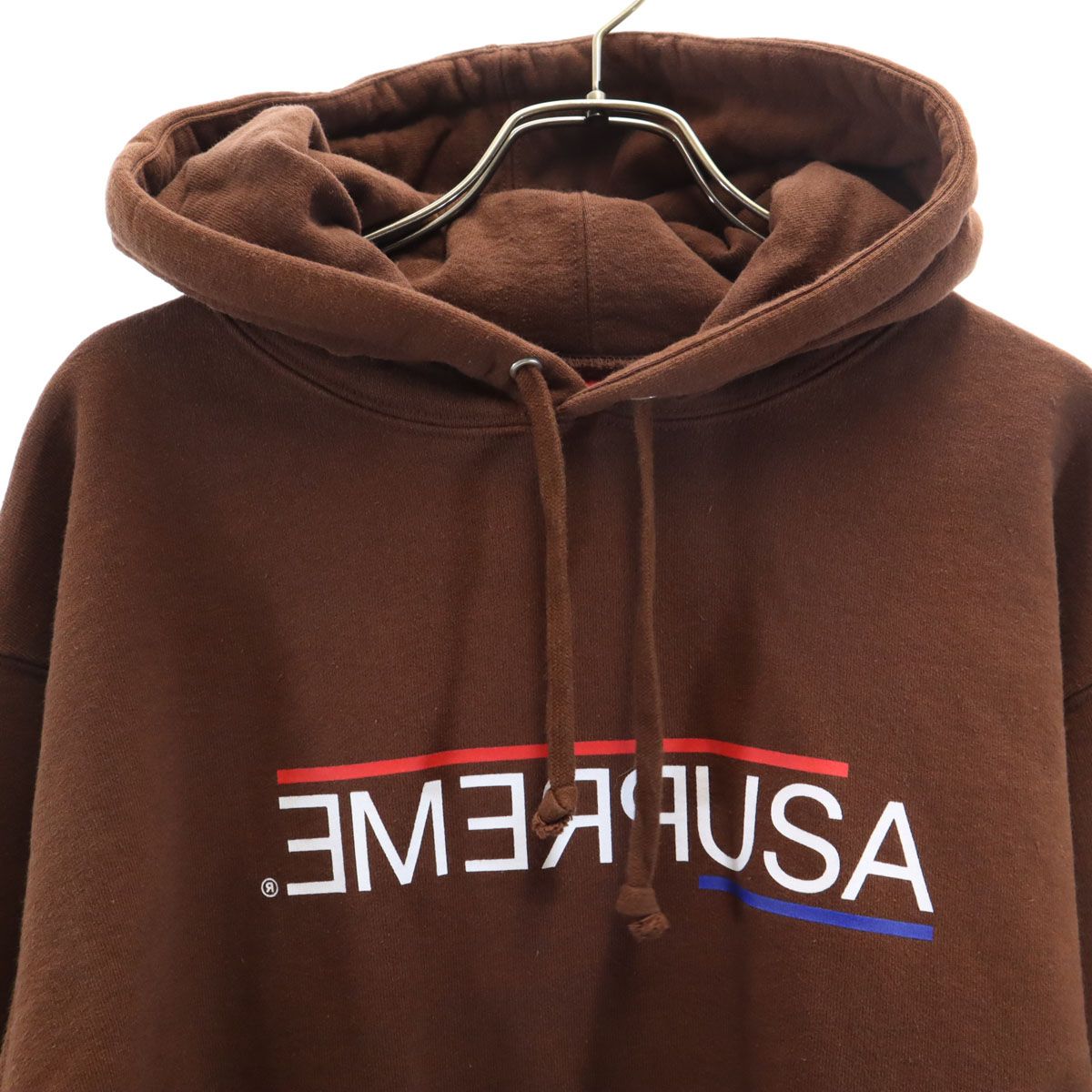 Supreme シュプリーム カナダ製 長袖 スウェットパーカー S ブラウン