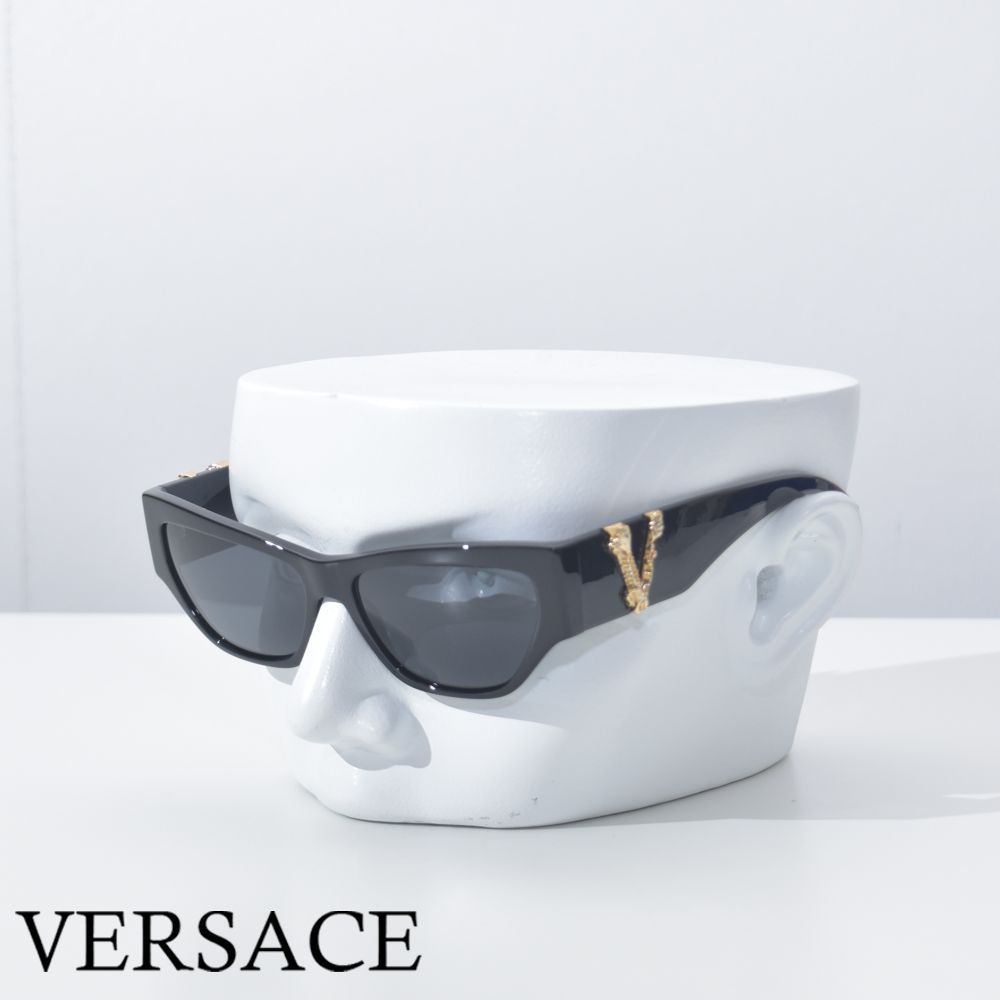 ヴェルサーチ サングラス レディース ヴィルトゥス VIRTUS ゴールド ブラック VERSACE ブランド VE4383-OGB18756 ...