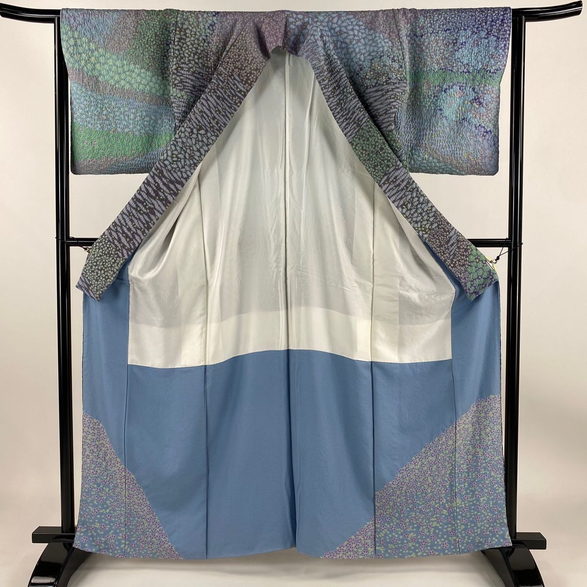 平和屋着物○水嶋征夫 訪問着 樹林文 暈し染め 正絹 逸品 DAAN1230az