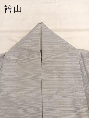 平和屋着物＊夏物 色無地 風景紋紗 褐返色 正絹 逸品 AAAZ8455jd