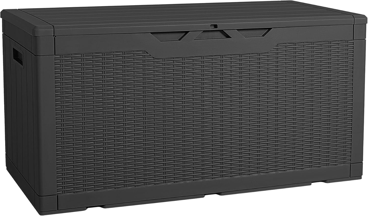 Alebert 物置 収納庫 収納ボックス 屋外 防水 378L大容量 幅123*奥行57*高さ62cm ベランダ収納 大型物置 倉庫 屋外収納 ガーデン収納 コンテナ ガーデン/庭/ベランダ ...