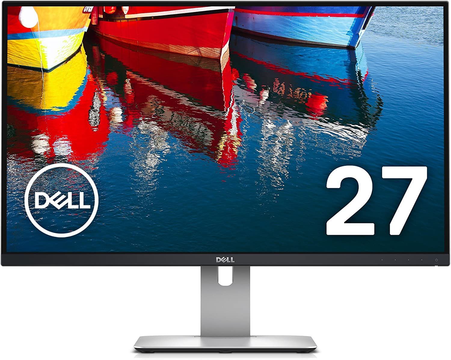 Dell モニター U2715HC 27インチ 超広視野角&スリムベゼル/WQHD/IPS 非光沢/フリッカーフリー/DP,mDP ...