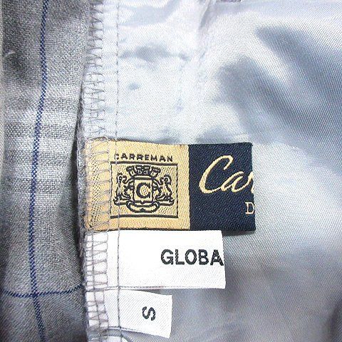 グローバルワーク GLOBAL WORK CARREMAN テーパードパンツ イージー チェック S グレー /AU MO - メルカリ