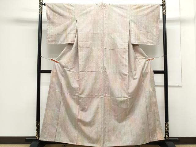 平和屋着物●上質な小紋　作家物　紬地　立涌間道　正絹　逸品　CAAX3046th 平和屋着物○上質な小紋 作家物 紬地 立涌間道 正絹 逸品 CAAX3046th