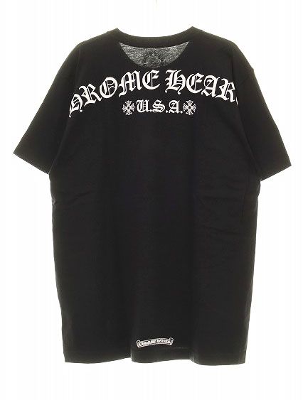 【中古】クロムハーツ CHROME HEARTS CH ARCH USA TEE BLACK L アーチロゴ 胸ポケット 半袖 Tシャツ ☆AA★250805 中古】クロムハーツ CHROME HEARTS CH ARCH USA TEE BLACK L