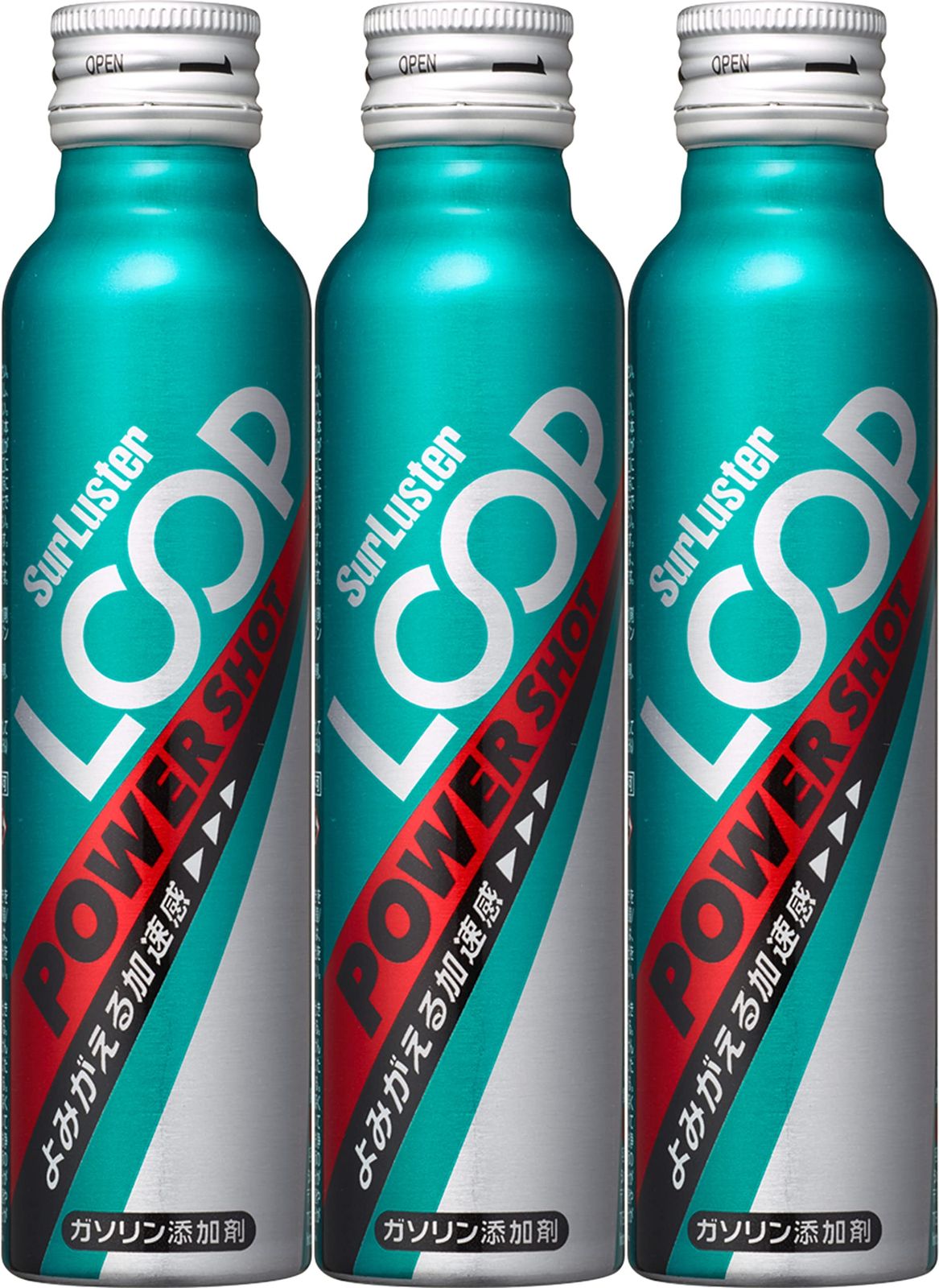 【迅速発送】SurLuster(シュアラスター) ループ パワーショット 80ml×3本 ガソリン添加剤 バイク 4サイクル PEA PIBA 特殊潤滑剤配合 洗浄系燃料添加剤 燃費改善 振動 ...